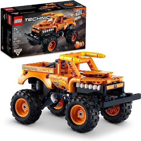LEGO Technic Monster Jam El Toro Loco 42135 2 in 1 Pull Back Truck to Off Roader Car Toy ...