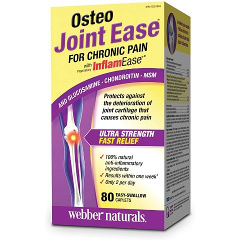 Osteo Joint Ease with InflamEase and Glucosamine, Chondroitin and MSM Caplets 关节宝维骨力 $18.15 超值好货 ...