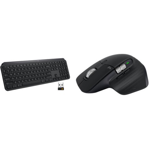 B&H Logitech Logitech MX Keys Wireless Keyboard & MX Master 3S Mouse ...