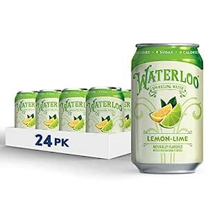Waterloo Sparkling Water, Lemon-Lime Naturally Flavored, 12 Fl Oz (Pack of 24) - Dealmoon