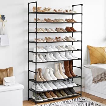 Camabel 10 层简易鞋架 可放60双鞋 承重130磅 $24.99