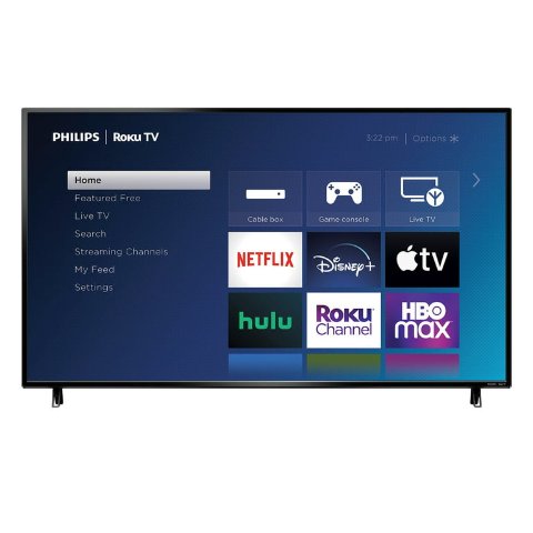 Philips 65" 4K HDR Roku 智能电视 65PUL6553/F7 $298