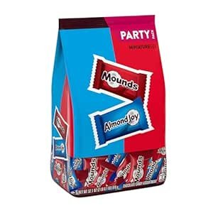 ALMOND JOY and MOUNDS Assorted Flavored Miniature, Candy Party Pack, 32 ...