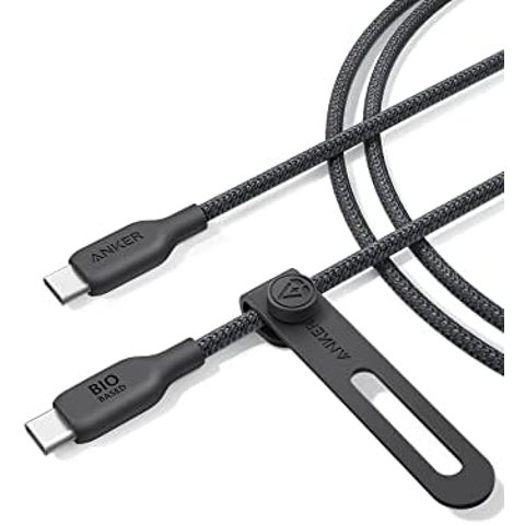 Anker 240W USB C to USB C Bio-Braided Cable 6ft Anker USB C2C 240W 充电线 ...
