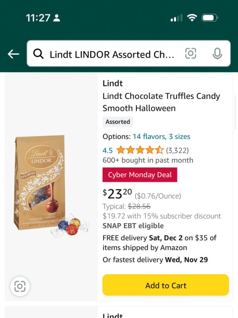 Lindt巧克力🍫特价入 | 社区精选