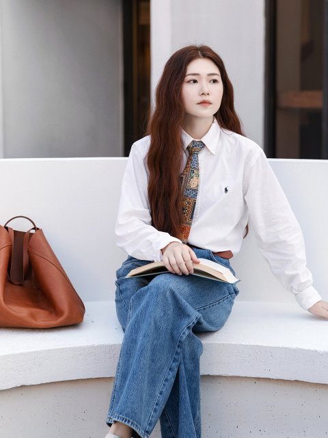 情侣共享衣橱Day59👔 | 复古领带学院穿搭 | 社区时尚精选