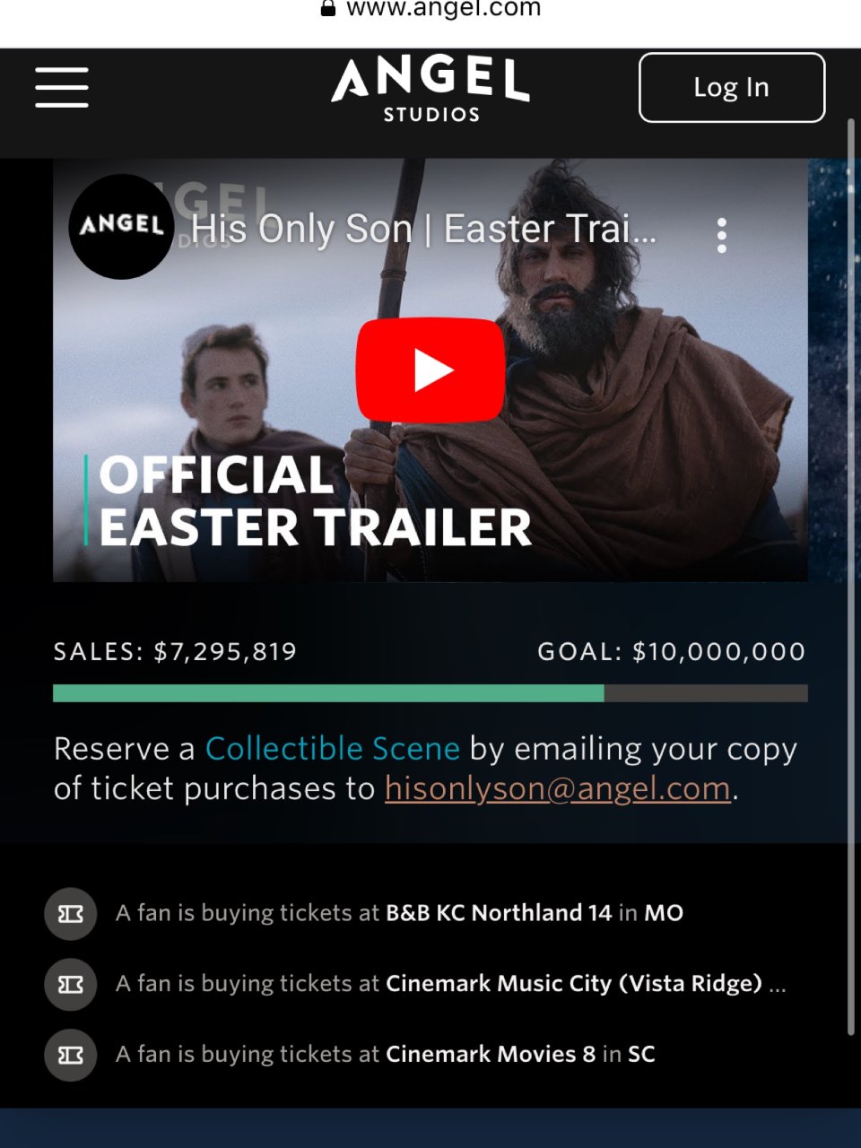 Angel Studios免费观影His Only Son | 社区精选