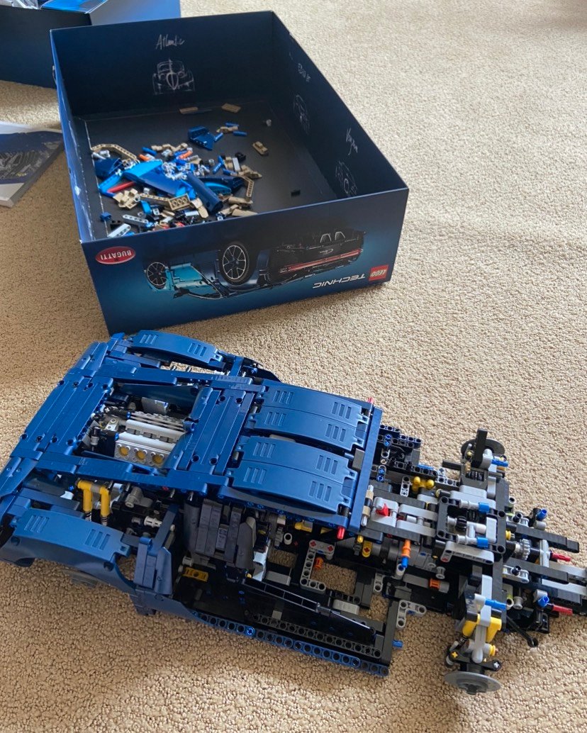 一步步给你看lego布加迪威龙是怎么搭出来的