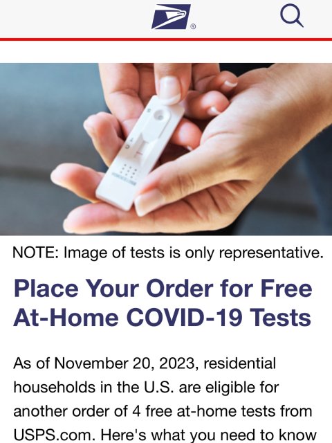 USPS免费新冠自测盒3.8截止 | 社区精选
