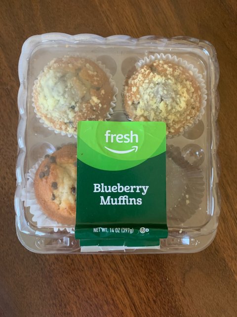 amazon fresh brand 蓝莓🫐muffins | 社区精选