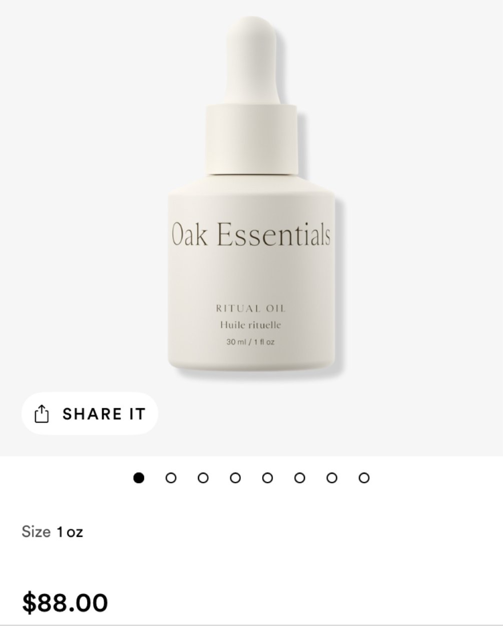 oak essentials ritual oil | 社区护肤精选