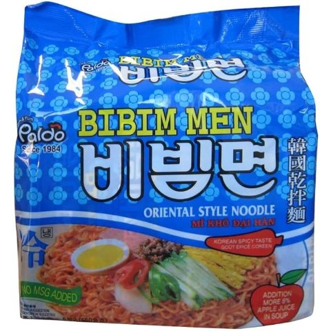 Bibim Men Flavour Instant Noodles 130 g (Pack of 5) 拌冷面 130 g (Pack of ...