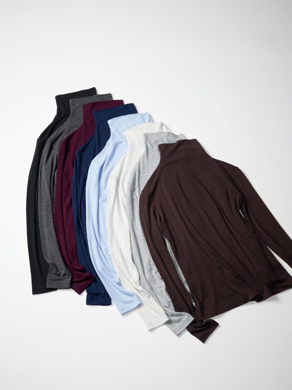 HEATTECH Women's Cashmere Turtleneck Shirt HEATTECH 女士羊绒高领长袖 34.90 超值好货 ...