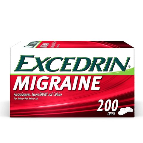Excedrin Migraine Relief Caplets to Alleviate Migraine Symptoms - 200 Count