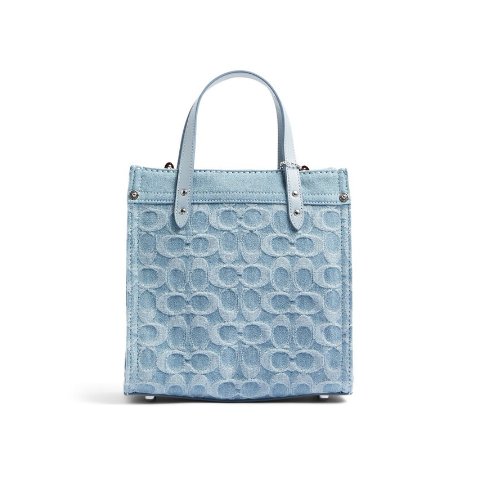 COACH Field Tote 22 In Signature Denim Pale Blue 香布雷托特 395.00 超值好货 | 英国省钱快报