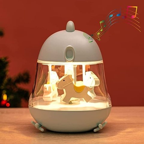 WINICE Carousel Music Box Night Light for Kids $14.99