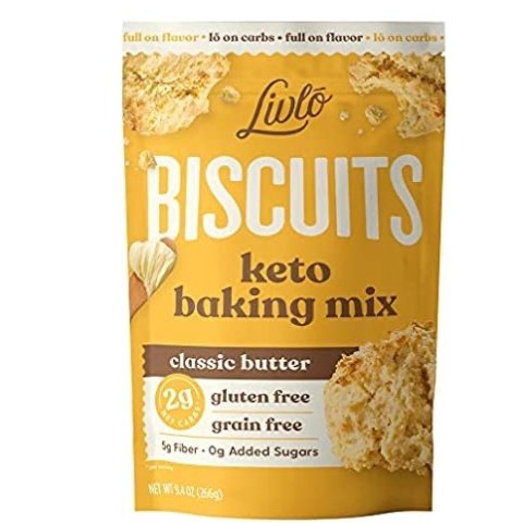 Livlo Keto Biscuit & Bread Mix - Low Carb & Gluten Free Baking Mix