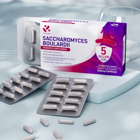 Lite Supply Saccharomyces Boulardii Probiotic Capsules 30 Capsules