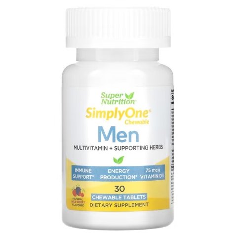 Super Nutrition, SimplyOne, Men’s Multivitamin + Supporting Herbs, Wild ...