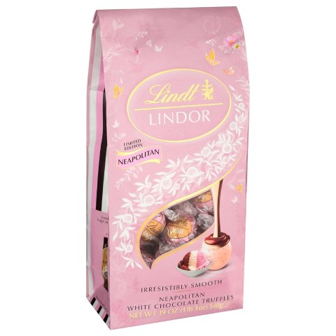 Lindt LINDOR Spring Easter Neapolitan White Chocolate Candy Truffles 19 ...