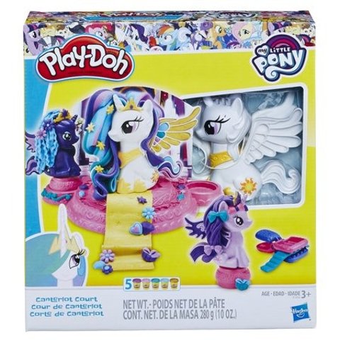 My Little Pony Canterlot Court Set with 5 Cans of Dough 小马宝莉彩泥套装 19.99 ...
