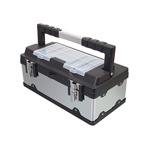 19-Inch Tool Box Storage Organizer Stainless Steel&Plastic Portable ...