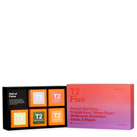 T2 Tea Five Hall of Fame - 5 Mini Gift Cubes of Classic Black, Green ...