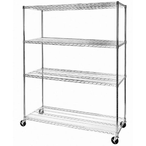 Sam's Club Seville Classics MEGA RACK 4-Tier NSF Steel Wire Shelving ...