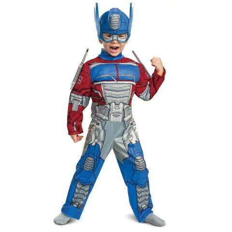 Disguise Transformers Optimus Prime Muscle Boy's Halloween Fancy-Dress ...