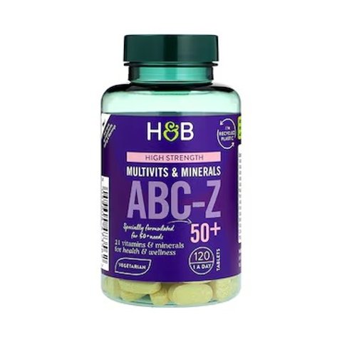 Holland & Barrett ABC to Z 50+ Multivitamins 120 Tablets 复合维生素 120 ...