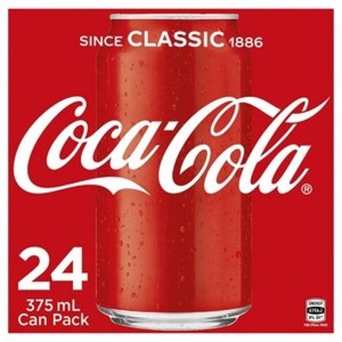 Coca-Cola Classic Can Soft Drink 24 pack | Coles Online Coca-Cola 24瓶装 ...