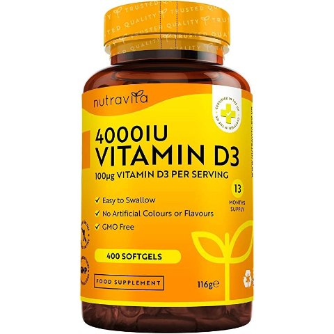 Vitamin D3 4000 iu - 400 High Strength Easy to Swallow Premium Softgels ...