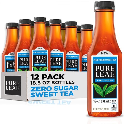 Pure Leaf Zero Sugar Real Brewed Iced Tea, Sweet Tea, 18.5 fl oz ...