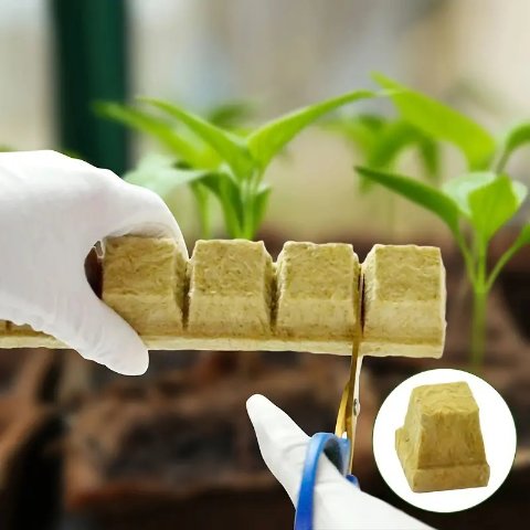 100pcs, No Soil Cultivation Seedling Blocks, Grow Blocks, Gardening ...