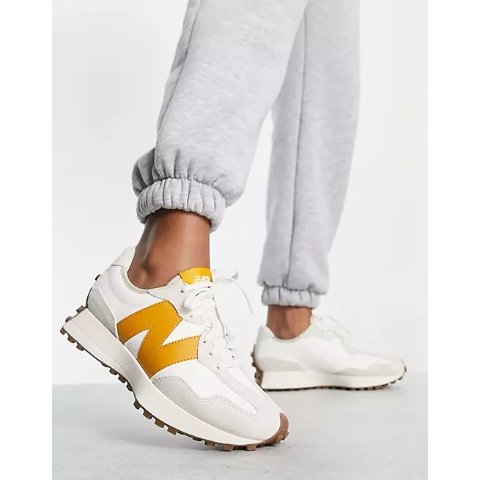 327 trainers in off white and yellow - Exclusive to ASOS 327 运动鞋 95.00 ...