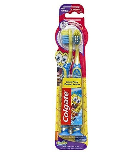 Colgate Kids Twin Pack Toothbrush, Spongebob $2.44