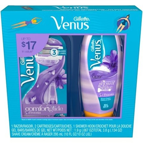 Gillette Venus ComfortGlide with Freesia Women's Razor (1 handle + 2 ...