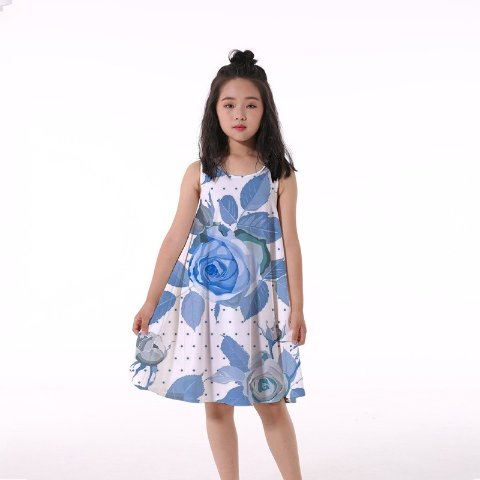 3.66US $ 57% OFF|4 To 14 Years Teenage Kids Fresh Dress Baby Girl ...