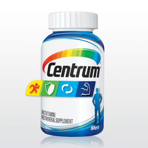 Centrum Men (200 Count) Multivitamin / Multimineral Supplement Tablet ...