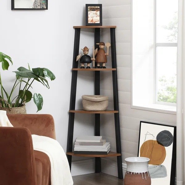 Drumm corner bookcase store