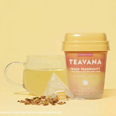 Teavana Peach Tranquility, Herbal Tea with Chamomile and Notes of ...