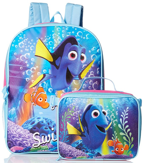 Disney Little Girls Finding Dory Backpack with Lunch Bag $5.77