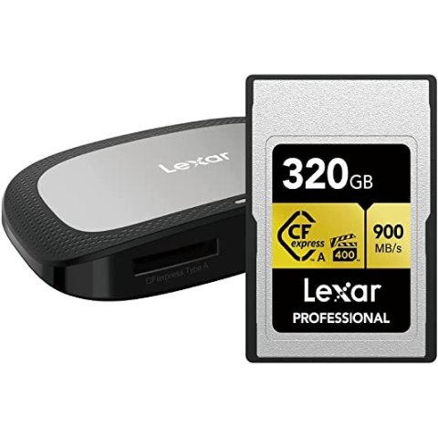 Professional 320GB CFexpress Type A Card Gold Series + Type A/SD USB 3. ...