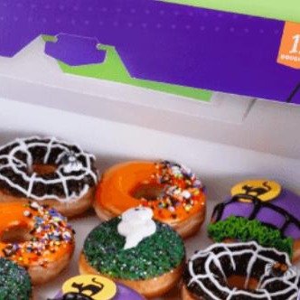Krispy Kreme Halloween Edition Donuts $2 scary sharies dozen