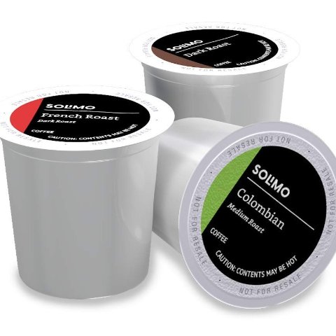 100 Ct. Solimo Dark Roast Coffee Pods, French Roast & 100 Ct. Solimo ...