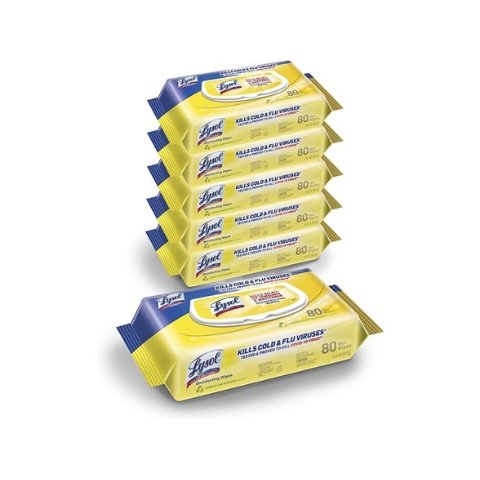 Disinfectant Handi-Pack Wipes Lemon and Lime Blossom, 80 Count 消毒湿巾80张 ...