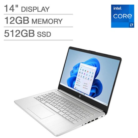Costco HP 14" Laptop - 11th Gen Intel Core i7-1195G7 - 1080p - Windows ...