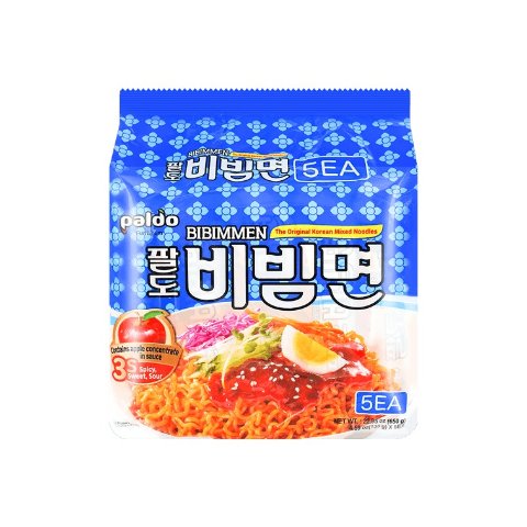 Bibim Men Instant Noodles PALDO八道 韩式干拌冷面 5包入 650g 6.69 超值好货 | 北美省钱快报