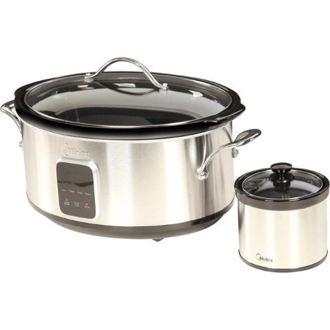 6.5 Qt. Slow Cooker with 16 oz. Warmer Crock 美的6.5夸特慢炖锅+16盎司保温锅 59.99 ...