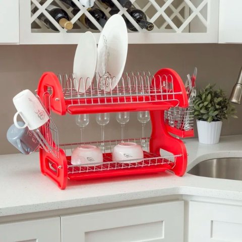 Maureen Acrylic 2 Tier Dish RackMaureen Acrylic 2 Tier Dish ...